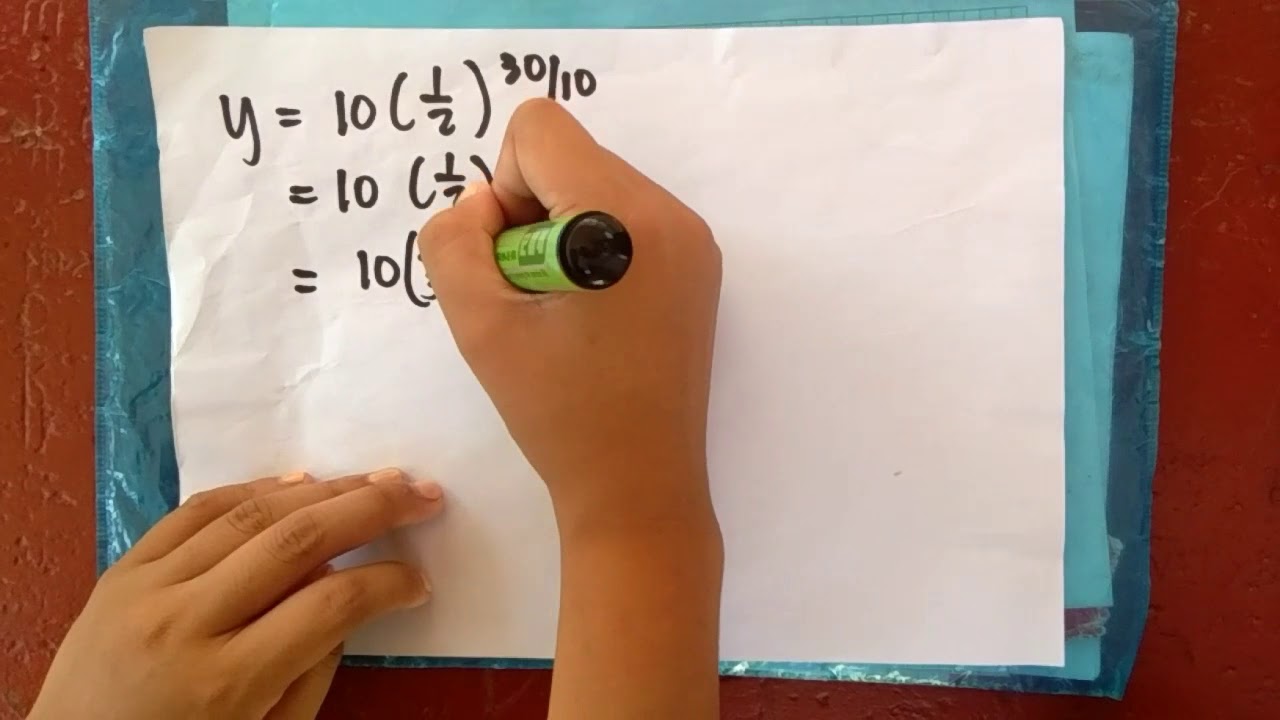 Representing real life situation using exponential functions - YouTube