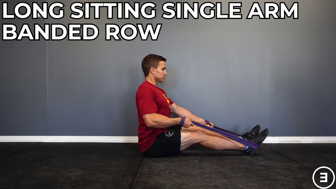 Long Sitting Single Arm Banded Row - YouTube