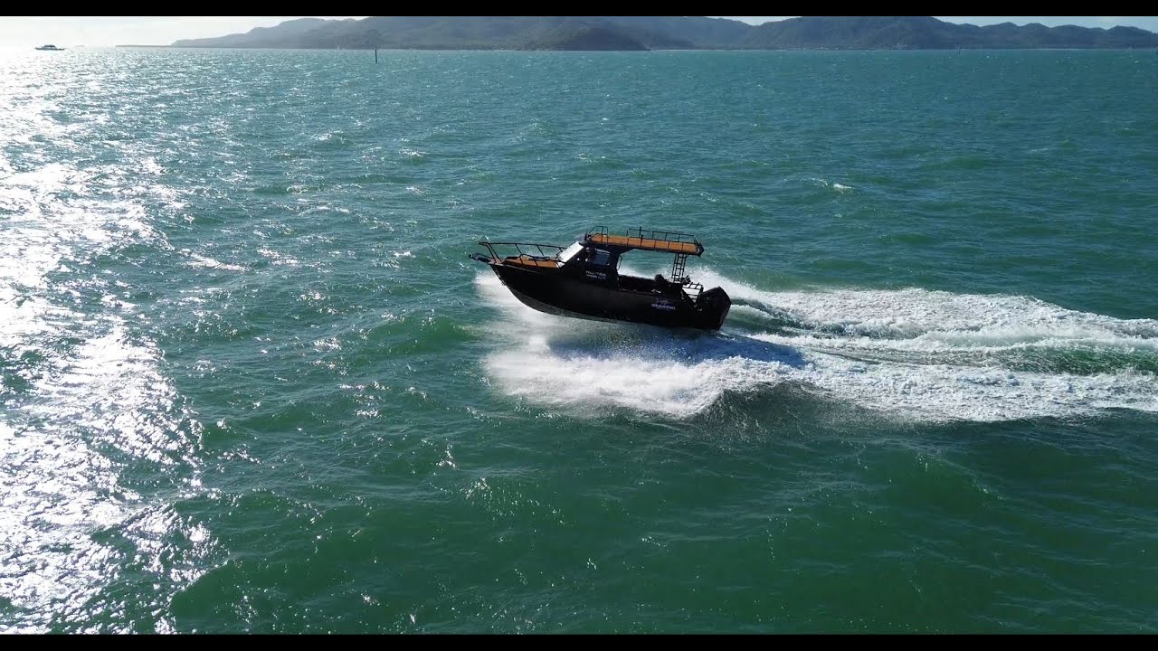 720 Profisher Rough Open Water Test | Seaking Boats North QLD - YouTube