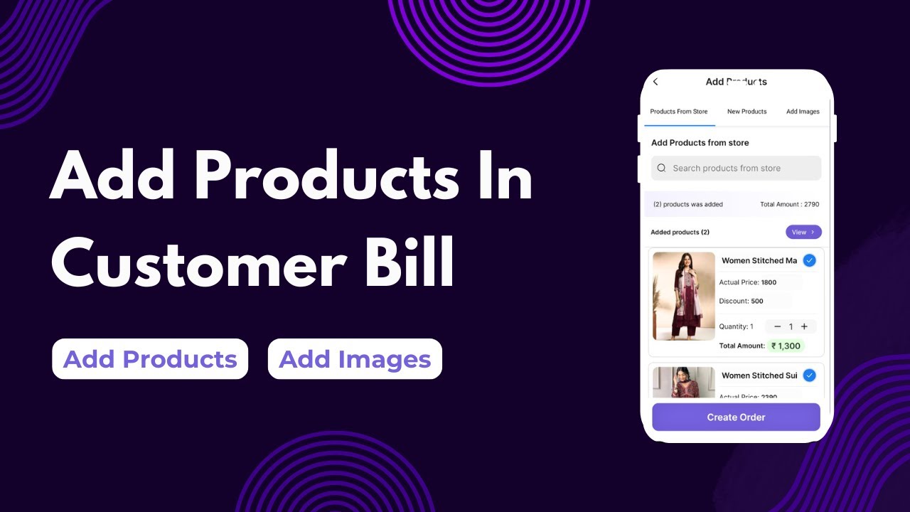 How To Add Products In Bill ? | Add Product Images - YouTube