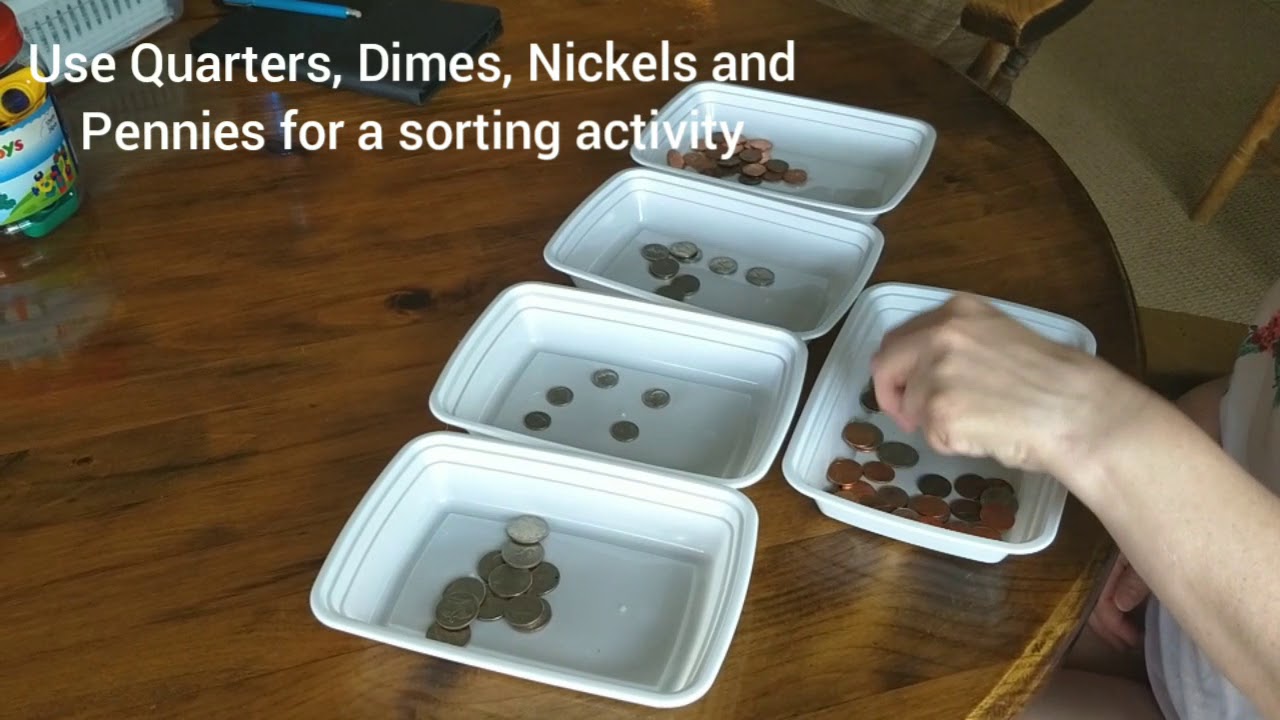 Easy homemade sorting activities starring Kris and Val - YouTube