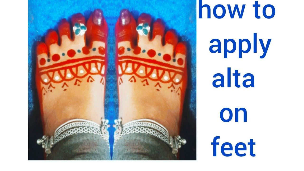 how to apply_alta on feet || 😱 best alta_design || mahawar_design by ...
