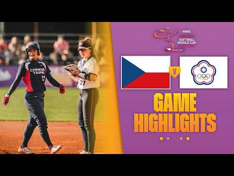 HIGHLIGHTS | Czechia vs Chinese Taipei | WBSC Women's Softball World Cup - Group Stage