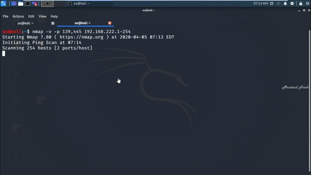how to use nmap scan for the NetBIOS service in Kali Linux - YouTube