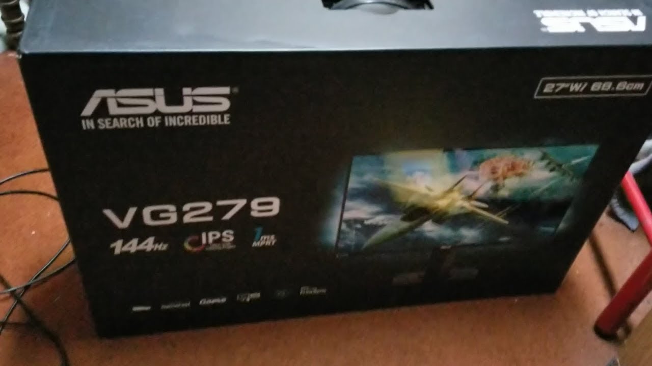Unboxing ASUS VG279Q gaming pc monitor - YouTube