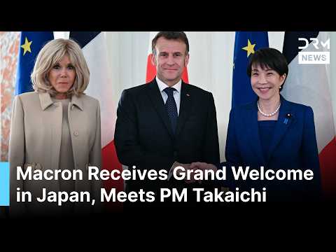 GRAND WELCOME: France's Macron Receives Guard of Honor Welcome in Japan, Meets PM Takaichi | AC1G