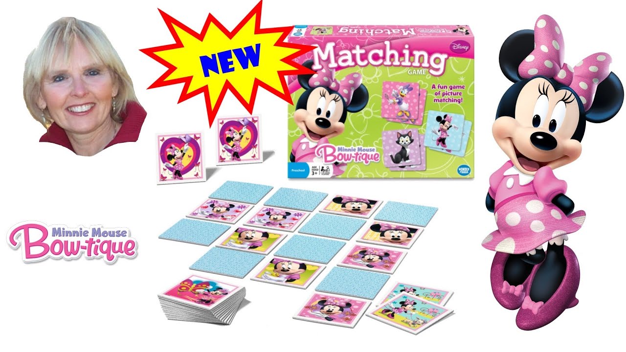 ♥♥ Minnie Mouse Bow-tique Matching Game - YouTube