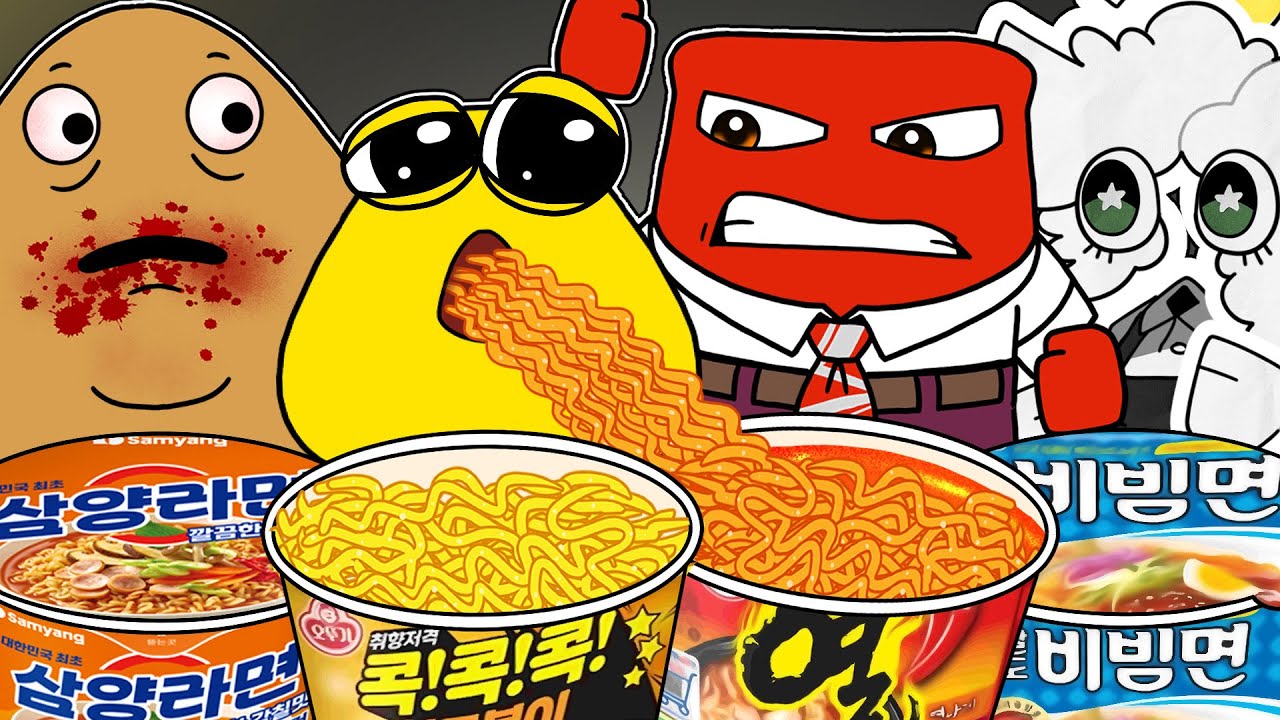 Pou VS Inside Out 2 - Convenience Store MUKBANG COMPLETE EDITION! | Bou ...