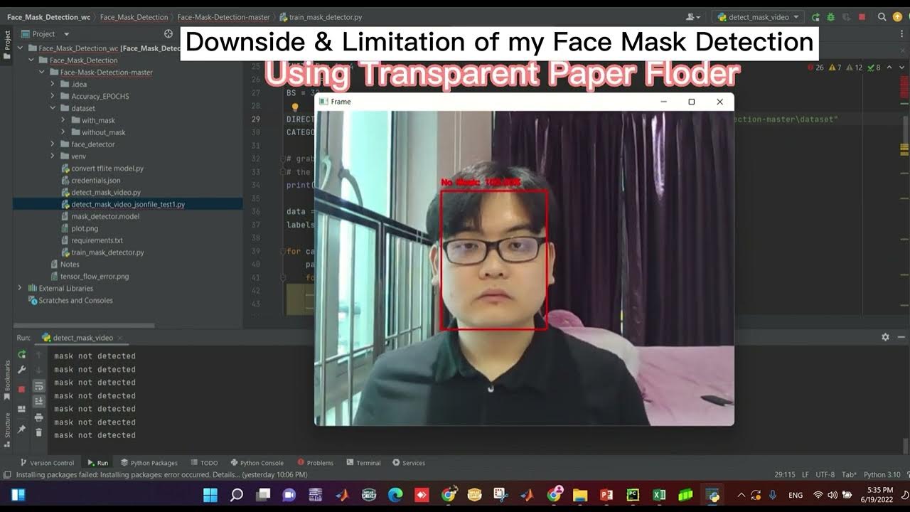 Title Iot Based Face Mask Detection System Youtube