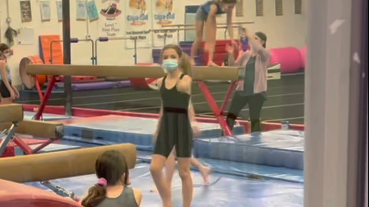 My gymnastics beam routine and floor routine 🤪 - YouTube