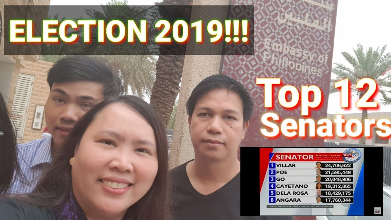Election 2019 Top 12 Senators | Saudi Arabia Absentee Voting - YouTube