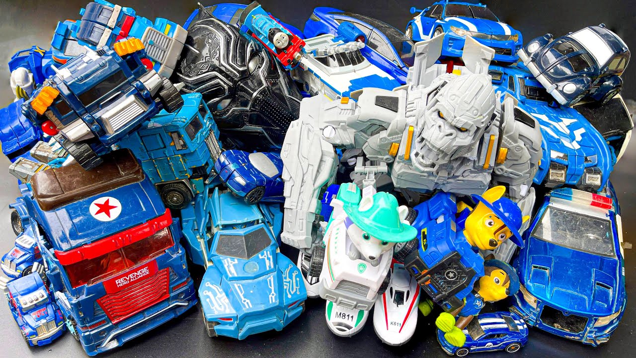 Unboxing Blue Transformers Robot Tobot Car Assemble: Rise of Beasts ...