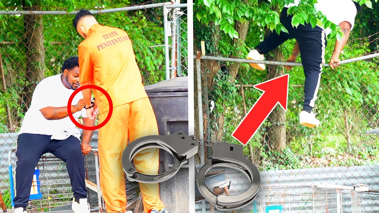 Escaped prisoner prank in the hood! - YouTube