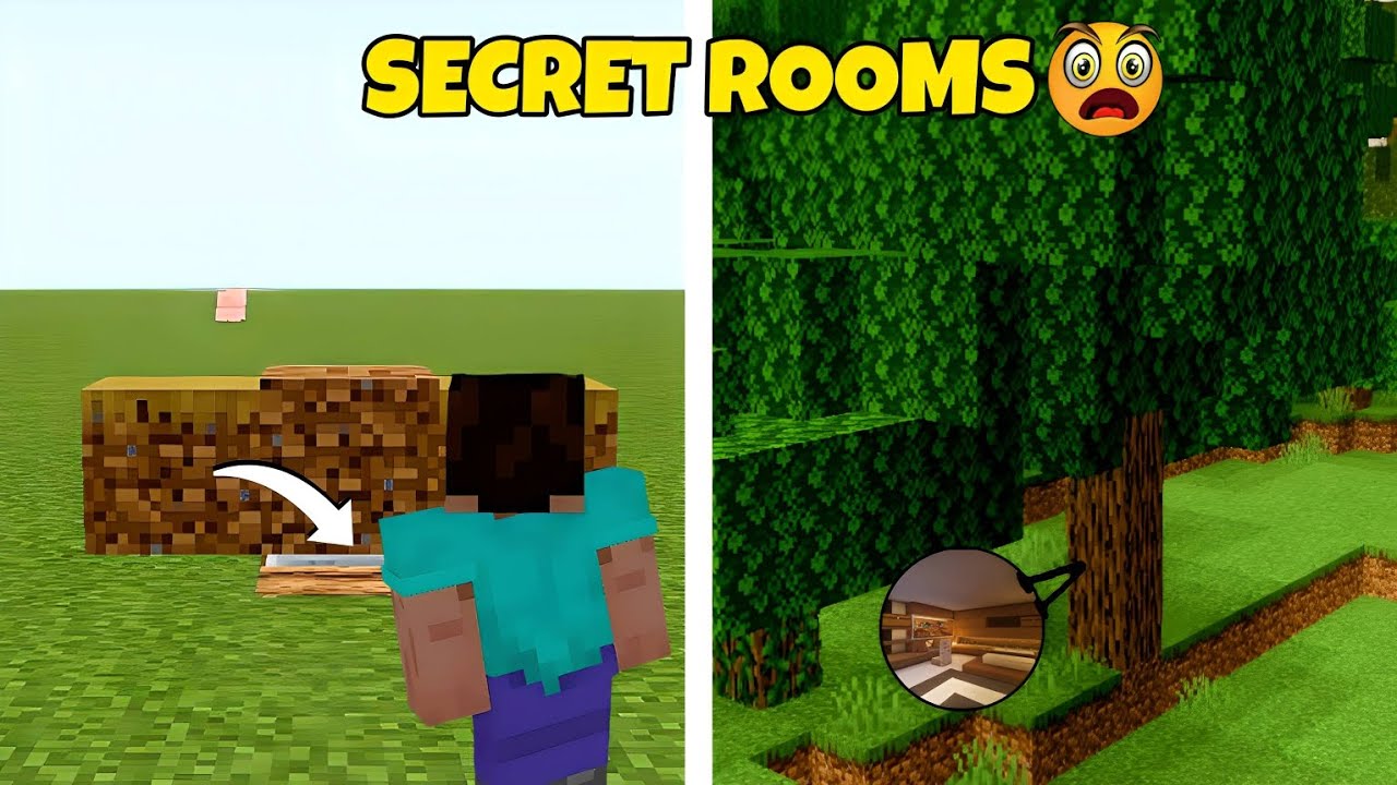 5 EASY SECRET BASES IN MINECRAFT 😯 - YouTube