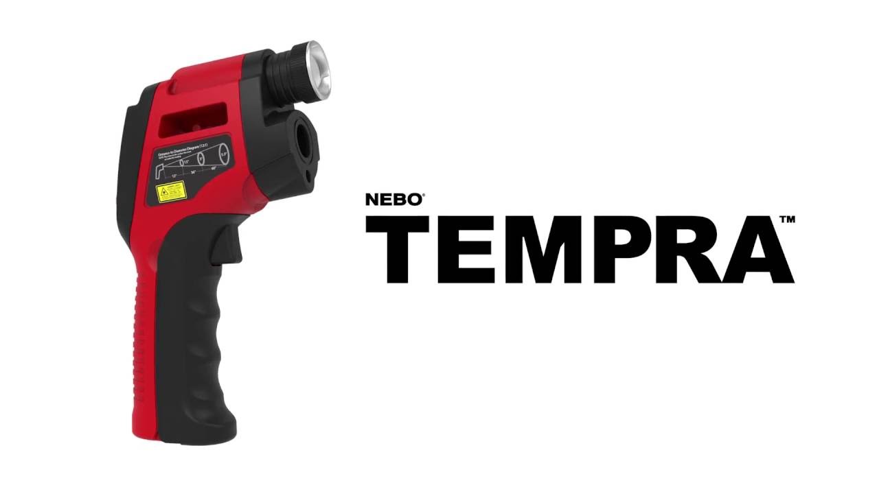 Tempra by NEBO - Laser Guided IR Thermometer with Bright Flashlight ...