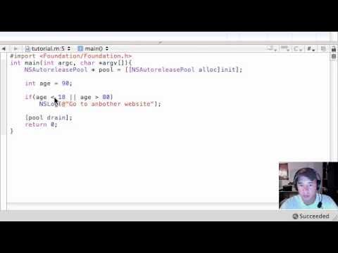Objective C Programming Tutorial - 19 - Nested if Statements - YouTube