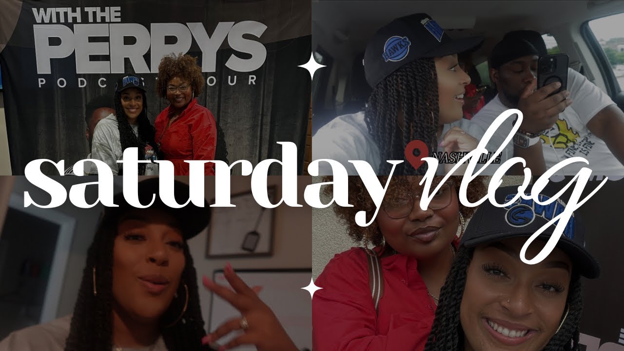 SATURDAY VLOG | With the Perrys Podcast Tour - YouTube