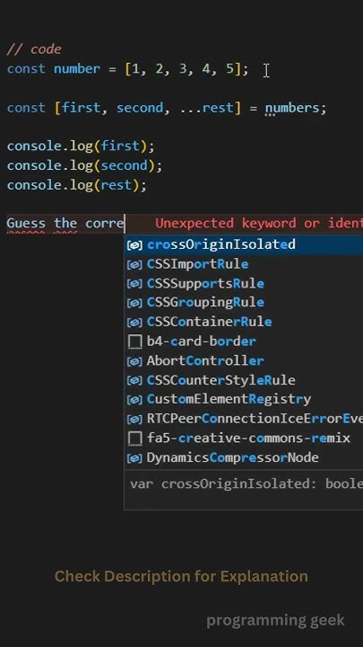 Javascript Quiz How Well Do You Know Destructuring In Js Programming Javascript Coding Quiz