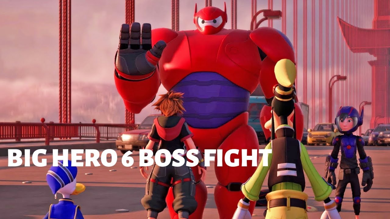 Kingdom hearts 3 Big Hero 6 Boss Fight (Evil Baymax) - YouTube
