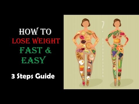 How to lose weight fast and easy- 3 steps guide (No Exercise) - YouTube
