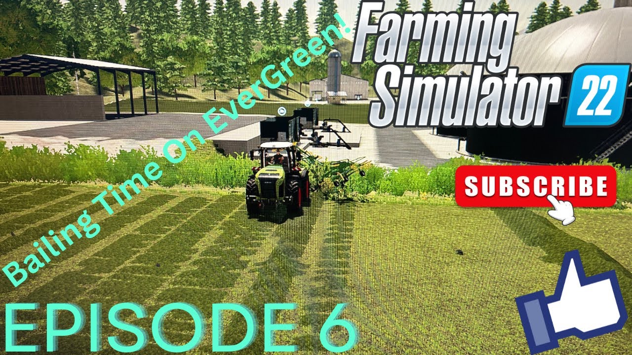 Bailing Some Grass & Tedding On Evergreen Valley Map On Farming ...