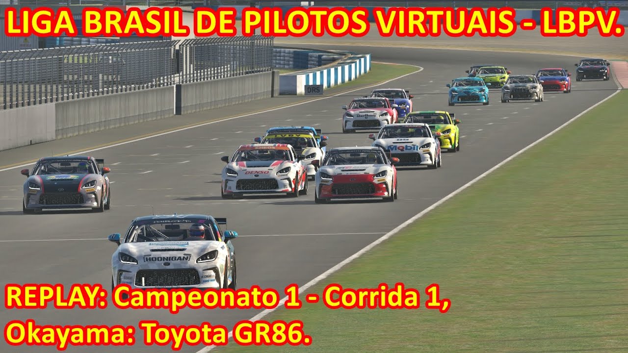 Replay - Corrida 1 - 29-10-2023 - Okayama - Liga Brasil de Pilotos ...