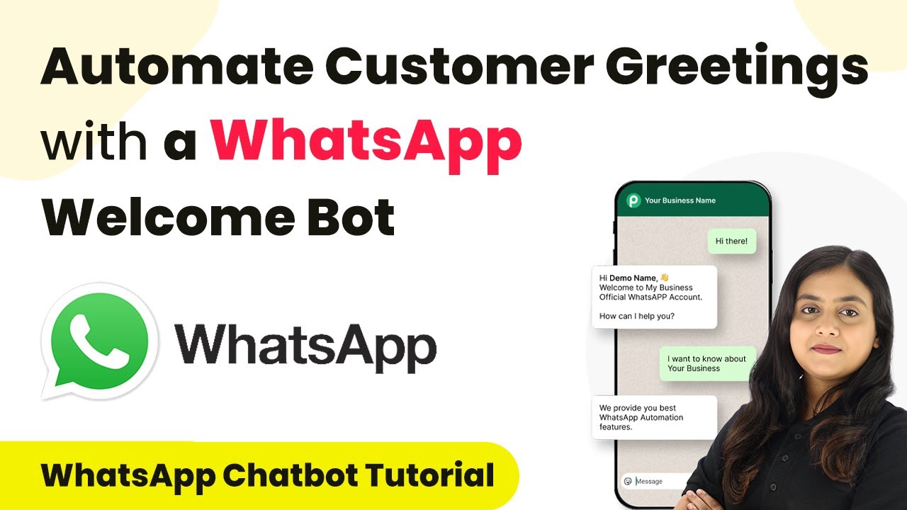 How to Create a WhatsApp Chatbot for Automated Customer Greetings - YouTube