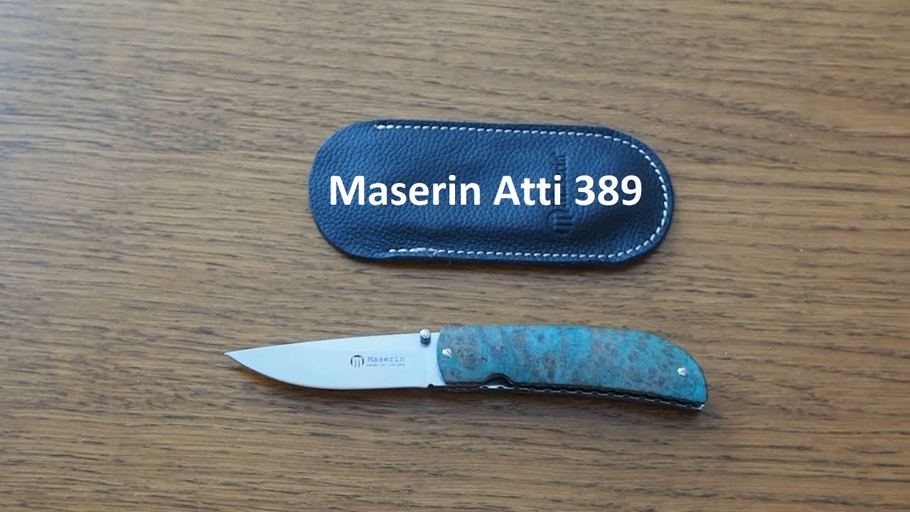 Maserin Atti 389 - Small Italian Gentleman's Folder in S35VN - YouTube