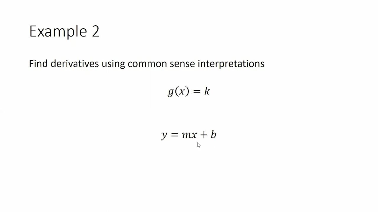 Calculus 1. Section 2.3a Basic Differentiation Rules - YouTube