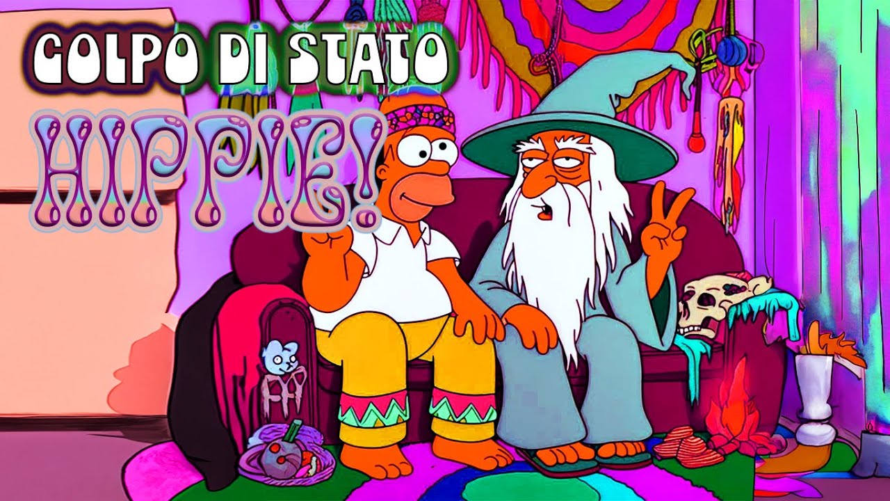Homer Simpson e Gandalf Colpo di Stato Hippie negli anni '80 - 1 ep. di ...