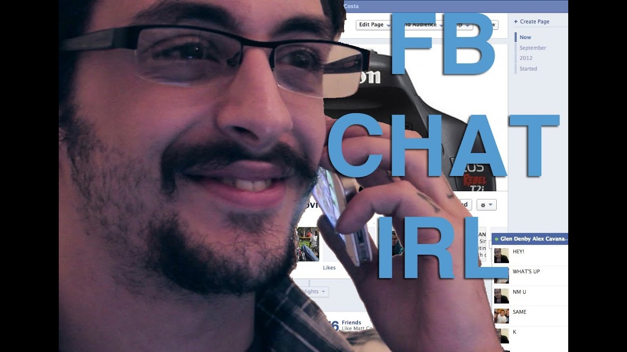 FACEBOOK CHAT IN REAL LIFE - YouTube