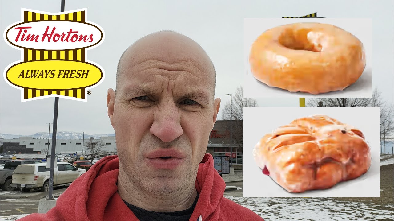Tim Horton's New Lemon Cake Donut & Blueberry Fritter! - YouTube