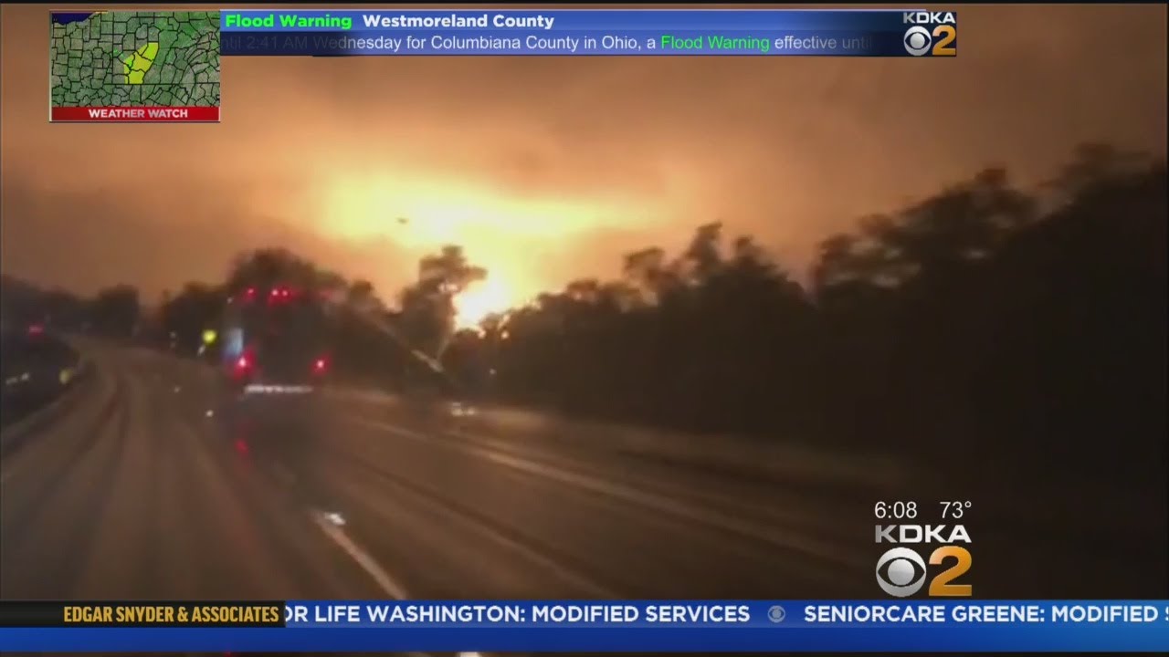 Massive Gas Line Explosion, Fire Prompt Evacuations In Center Twp ...