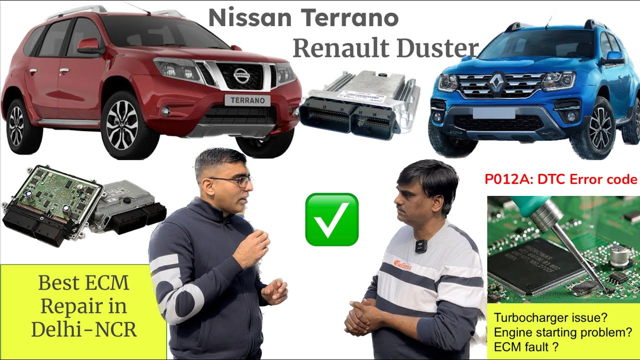 Renault duster Nissan terrano ecm repair P012A Turbo charging pressure ...