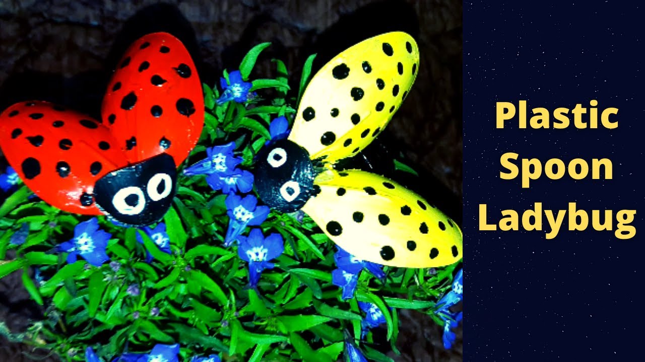 Plastic spoon Ladybug | Beetle Bug made with plastic spoon - YouTube