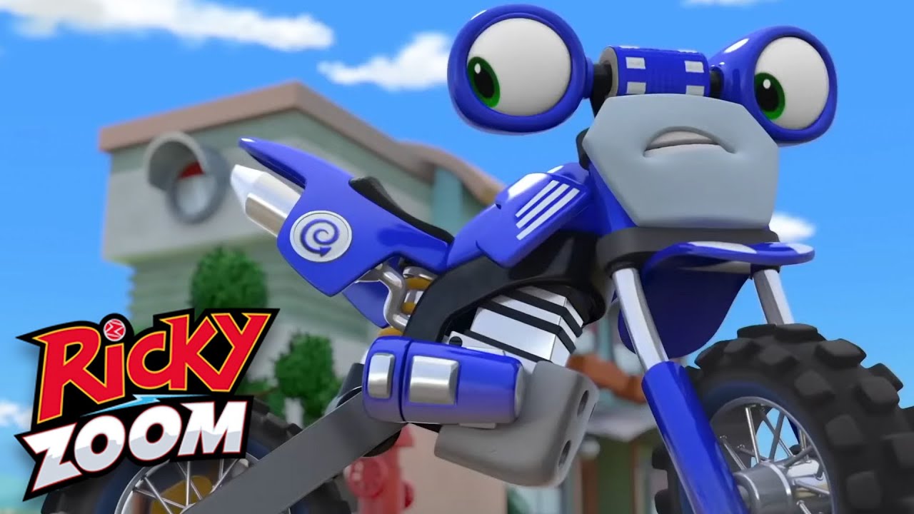 Flat Out Awesome ⚡️Amazing Tricks ⚡️ Motorcycle Cartoon | Ricky Zoom ...