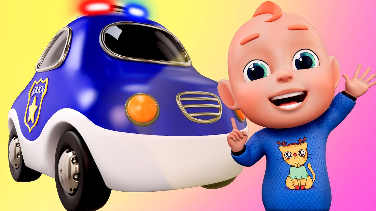 Who is the Police Song - Police Car Song | Police Cartoon | Nursery ...