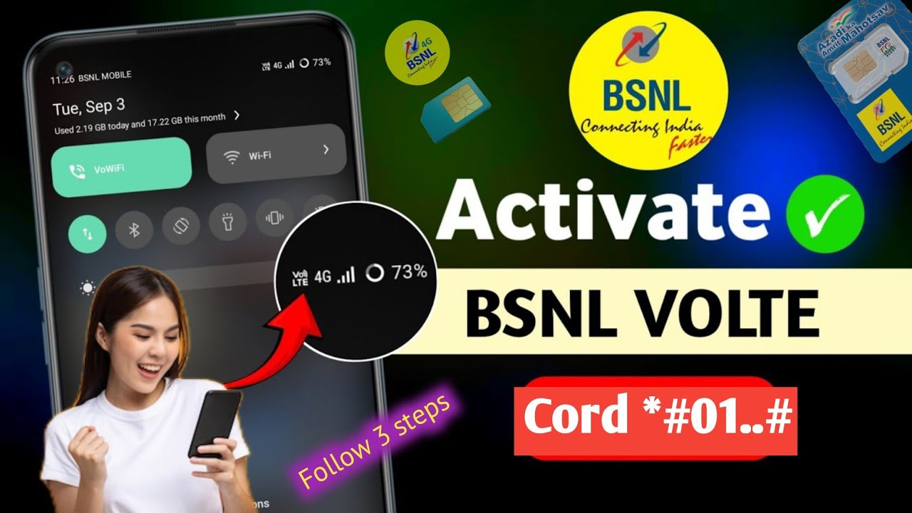 How To Activate Volte In Bsnl 4g Sim Card 💪 bsnl Volte activate kaise ...
