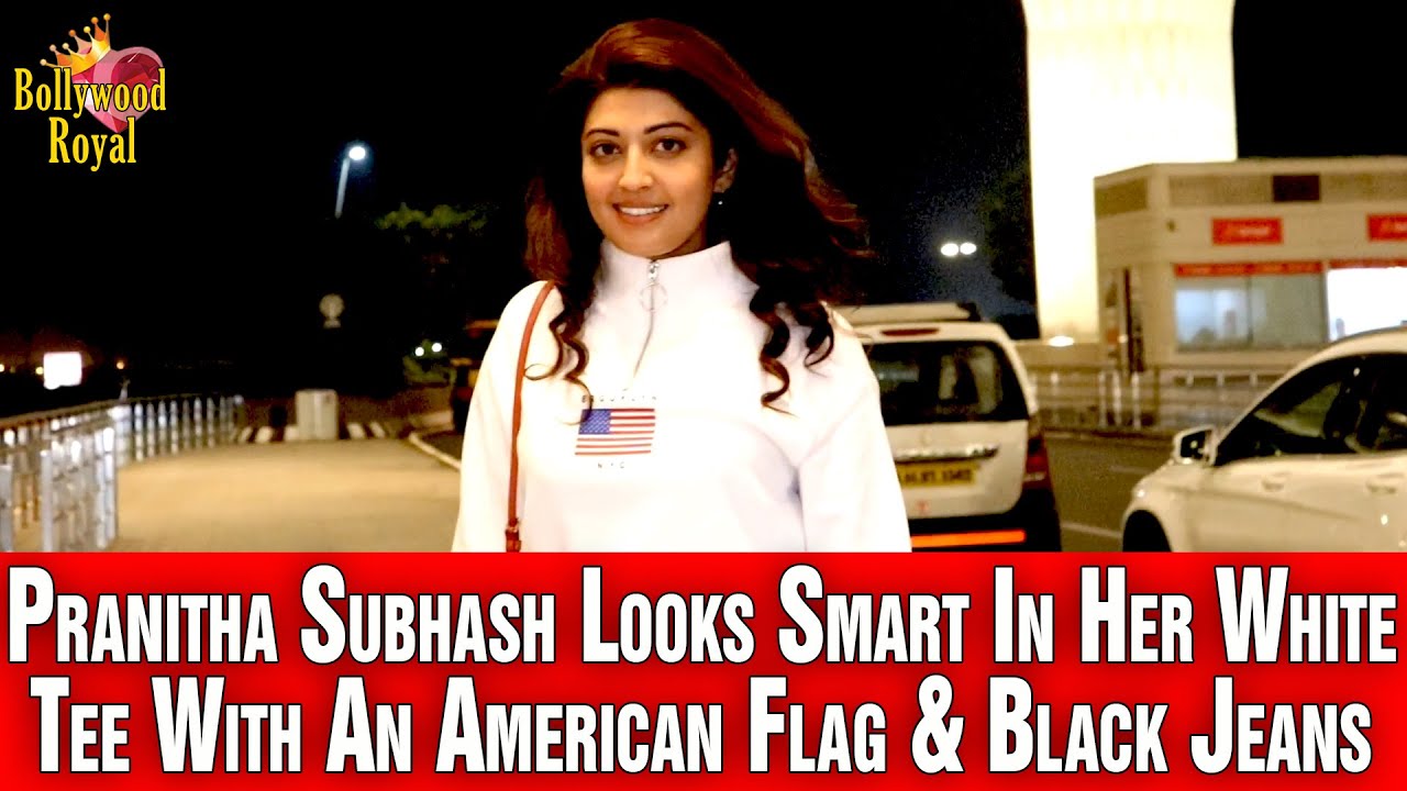 Pranitha Subhash Looks Smart In Her White Tee With An American Flag ...