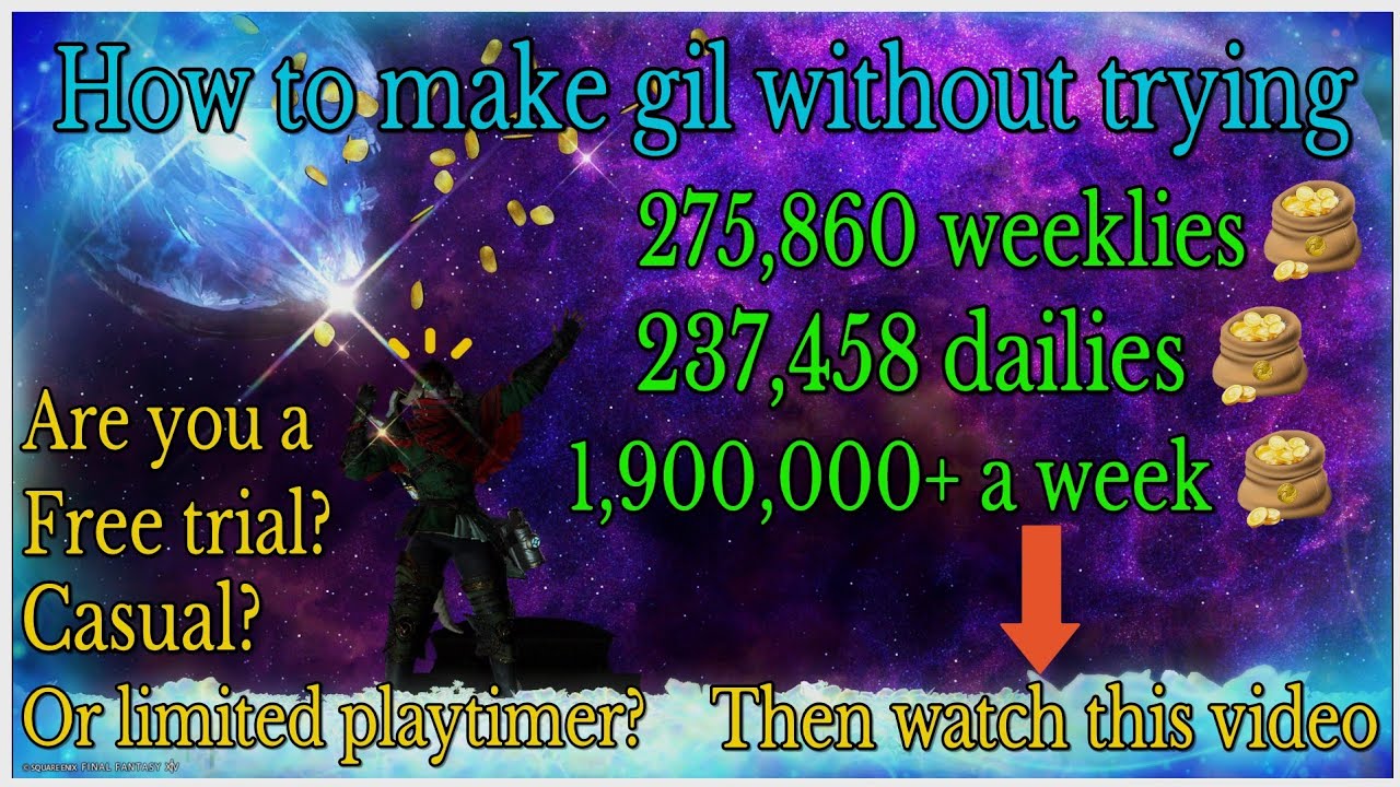 How to make gil in FFXIV without trying - YouTube