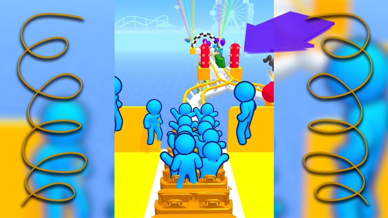 A Roller Coaster With Bombs In The Game Runner Coaster Walkthrough, Pro ...