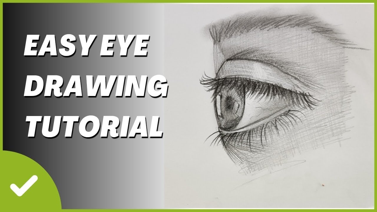 How to Draw an Eye Side View | Easy Eye Side View Sketch #eyes #drawing ...
