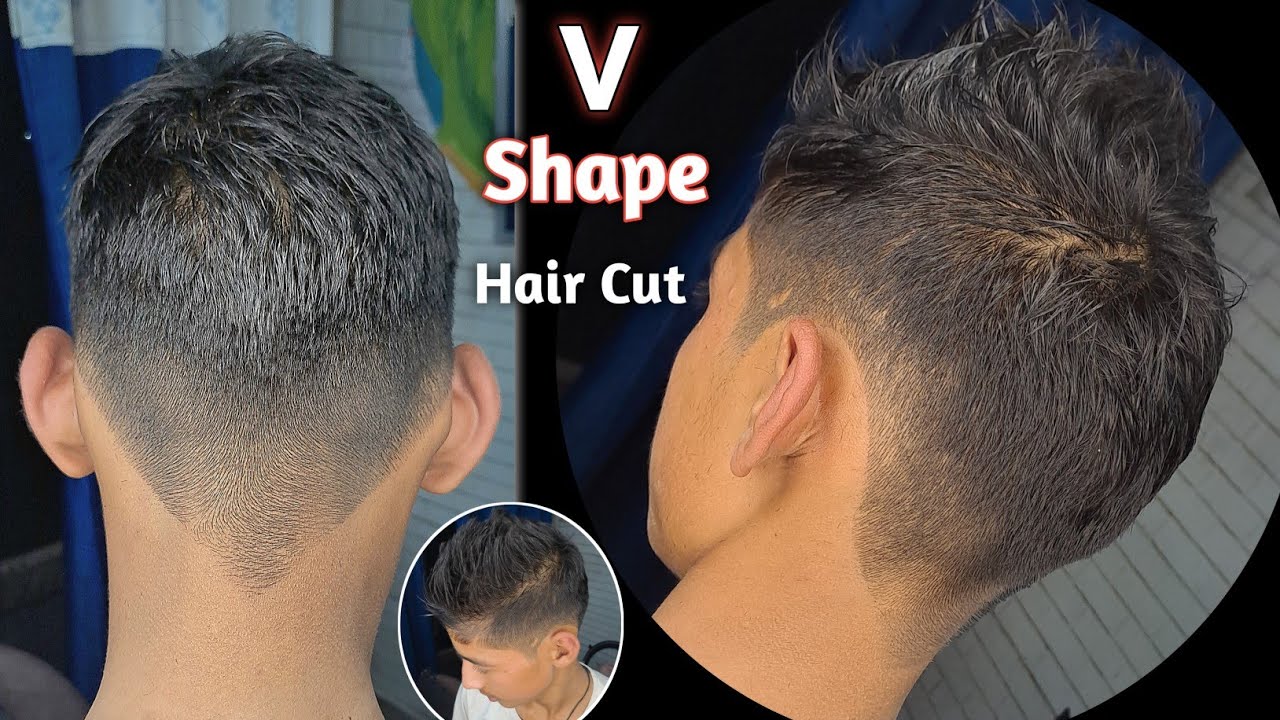 V Shape 🔥 Hair Cut - For Men's / Ajay Barber - YouTube