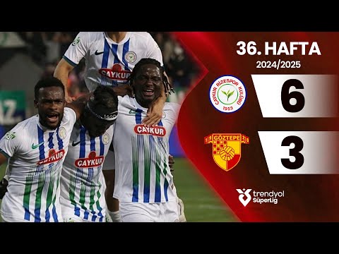 Çaykur Rizespor (6-3) Göztepe | 36. Hafta - Trendyol Süper Lig 2024/2025 Sezonu