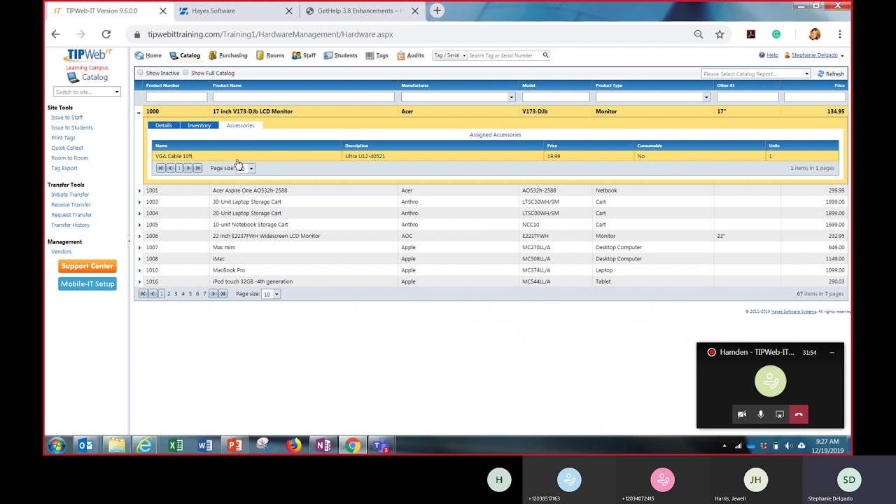 Hamden - TIPWeb-IT Training Session - Application Overview and ...