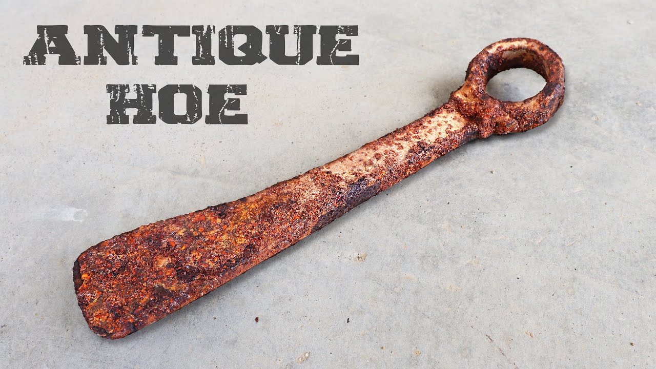 Antique Rusty Hoe Restoration - YouTube