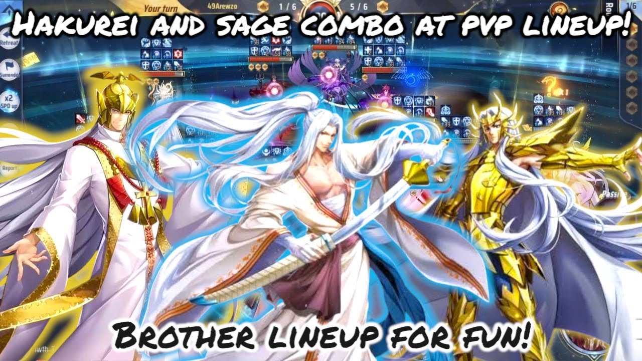 Saint Seiya: Awakening (KOTZ) - Hakurei and Sage Combo Lineup at PvP ...