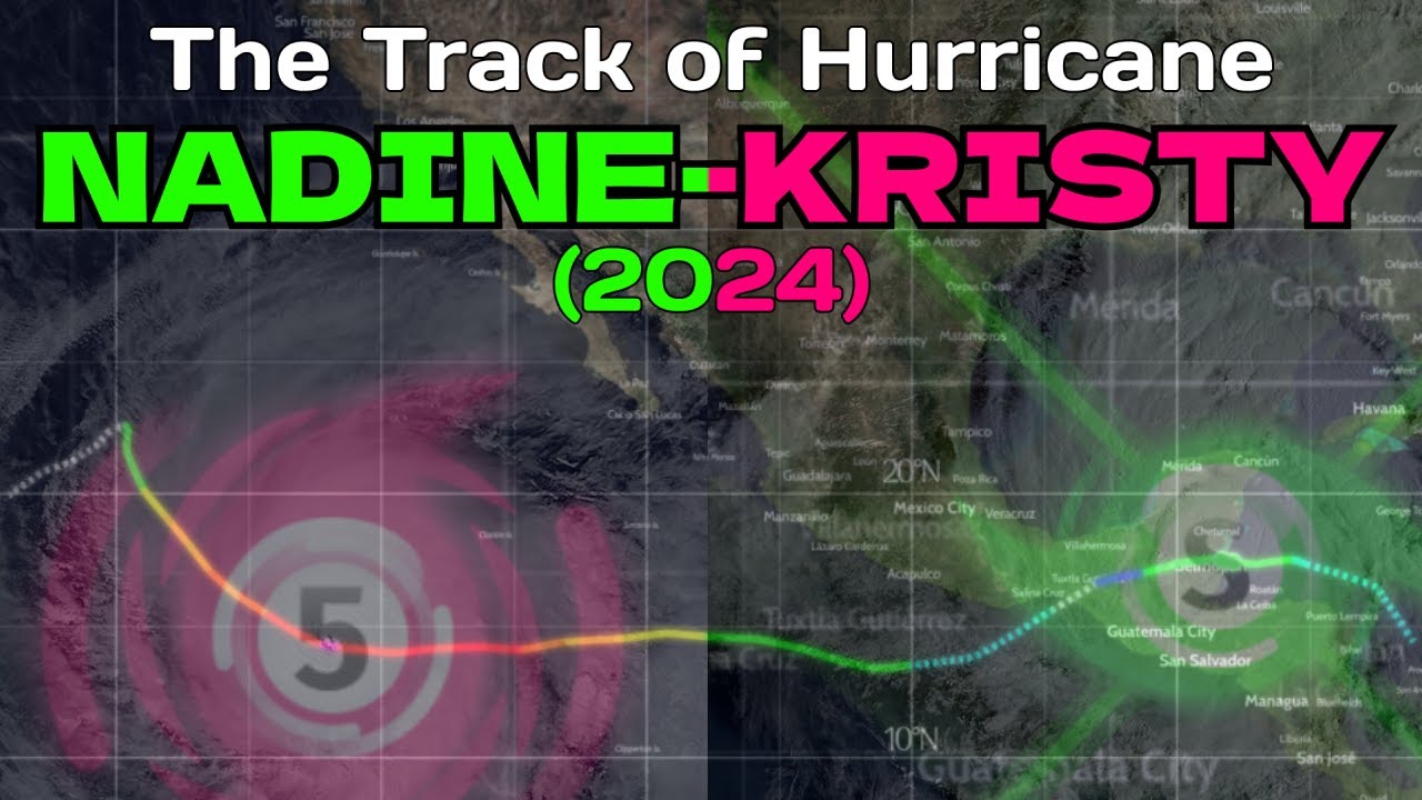 The Track of Hurricane Nadine-Kristy (2024) - YouTube