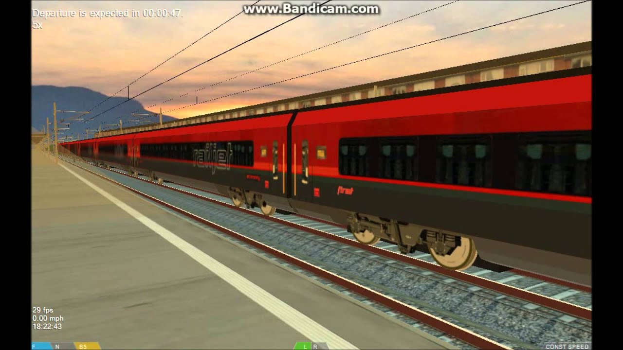 OpenBVE HD EXCLUSIVE: Amtrak ALP-46 12 Car Railjet Train Operating the ...