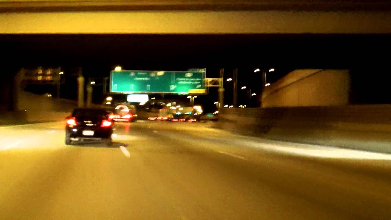 NIGHT DRIVING THROUGH MILWAUKEE, WISCONSIN HWY 43 - YouTube
